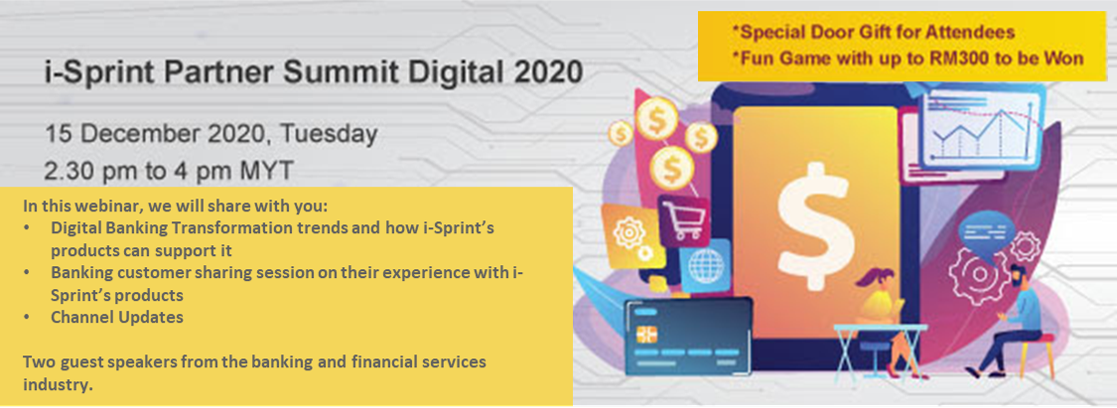 i-Sprint Malaysia Partner Summit 2020 (Virtual) | i-Sprint Innovations